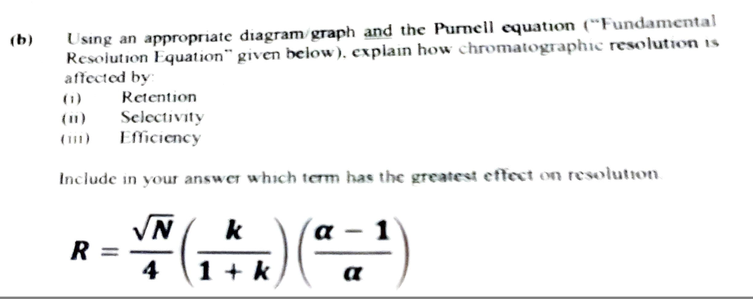 Solved (b) ﻿Using an appropriate diagram/graph and the | Chegg.com
