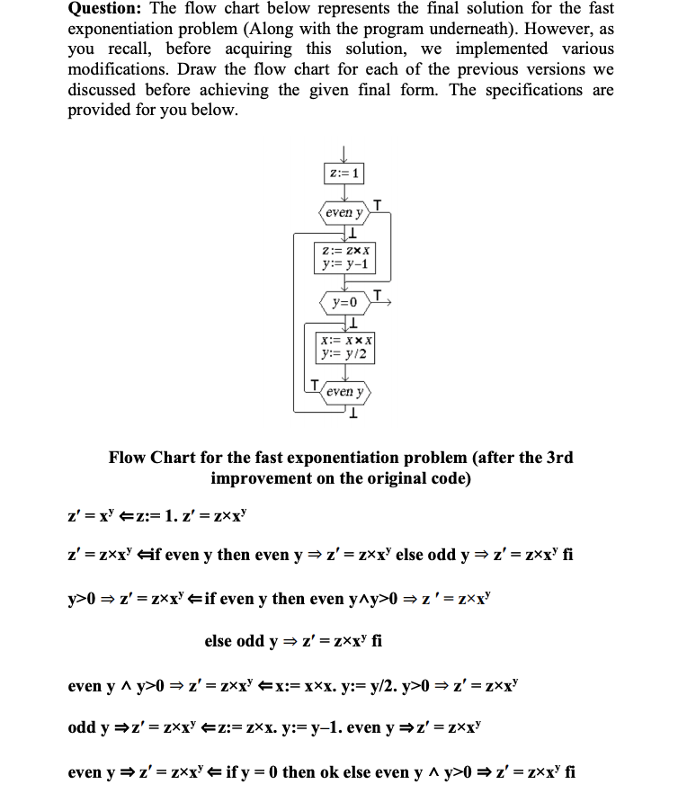 Question: The flow chart below represents the final | Chegg.com