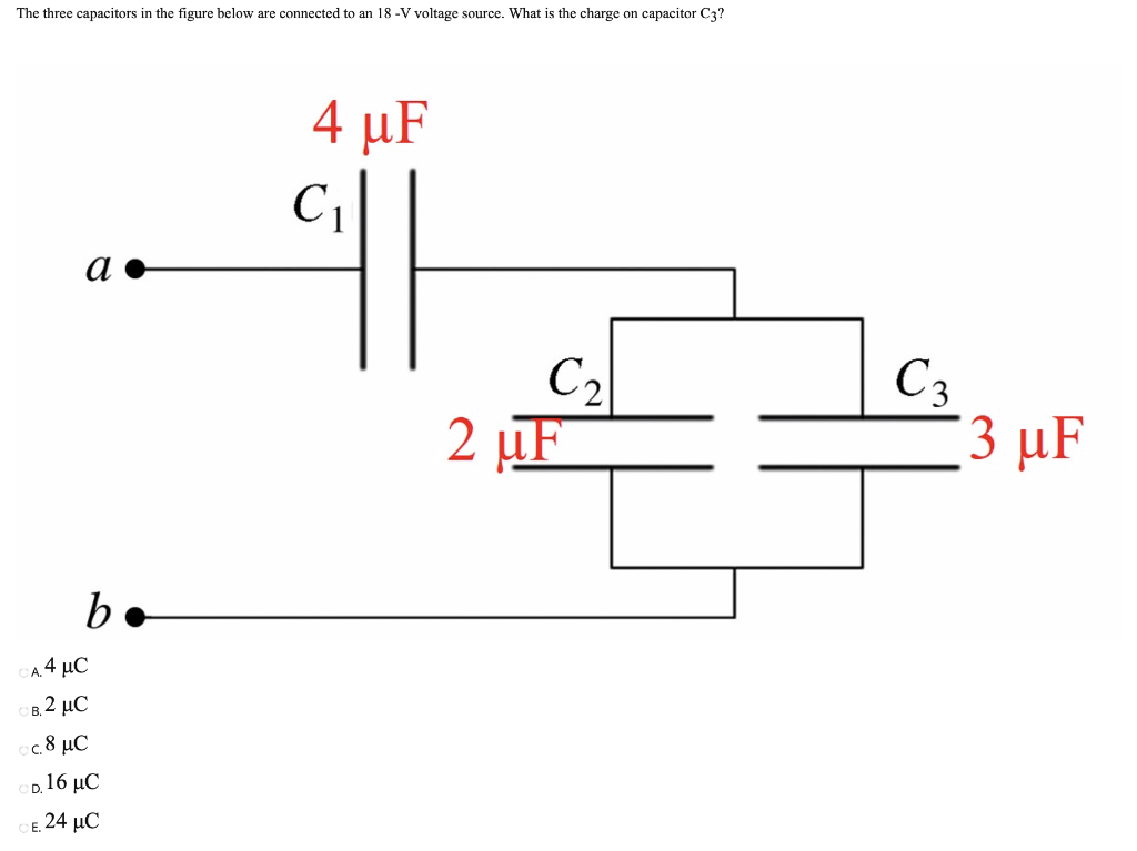 Solved The three capacitors in the figure below are | Chegg.com