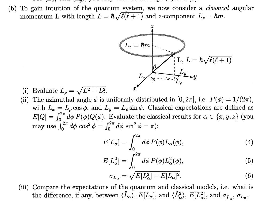 Solved b) To gain intuition of the quantum system, we now | Chegg.com