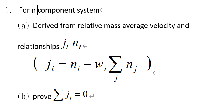 Solved 1. For n component system (a) Derived from relative | Chegg.com