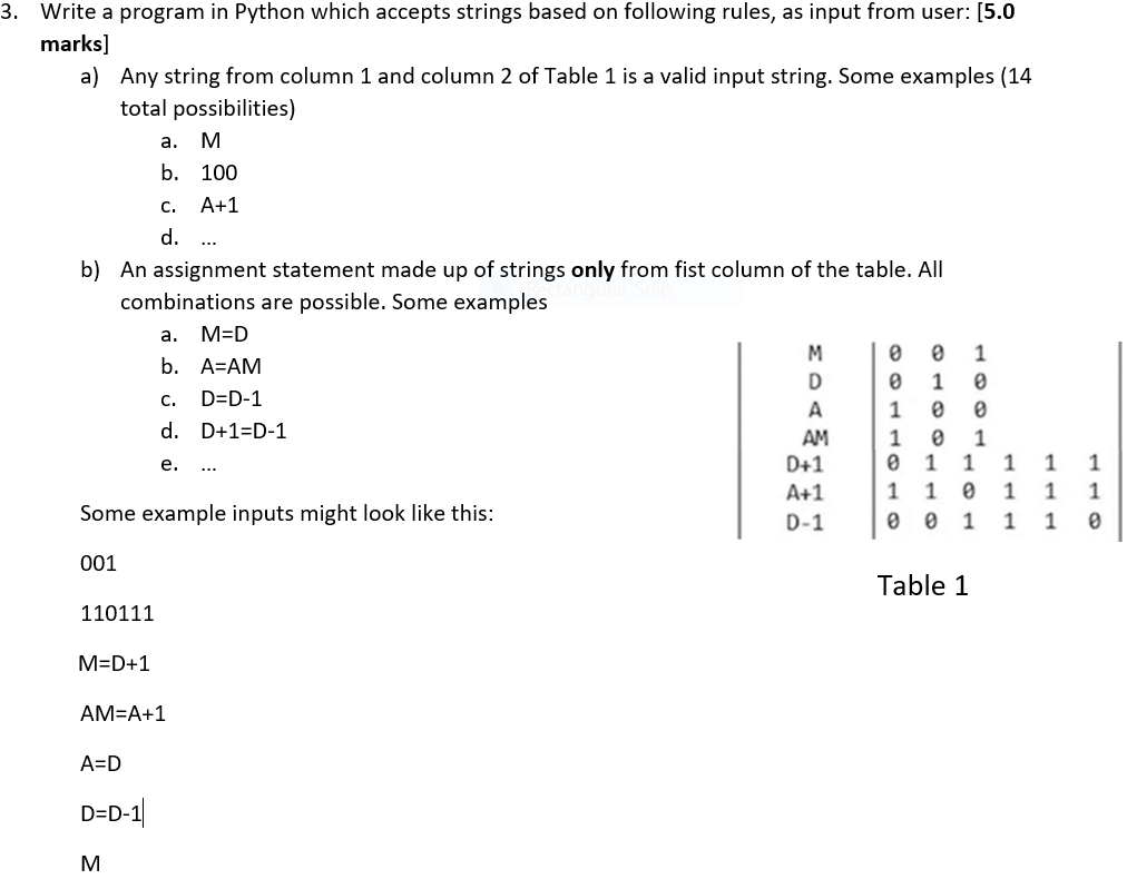 C 3 Write A Program In Python Which Accepts Strings 6996