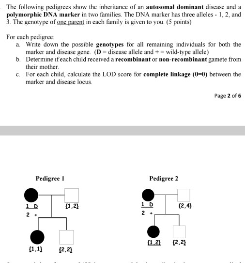 Solved The following pedigrees show the inheritance of an | Chegg.com