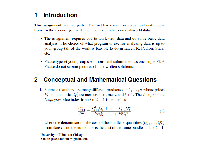 1. Introduction This assignment has two parts. The | Chegg.com
