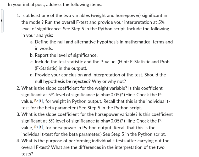 Solved In your initial post, address the following items: 1. | Chegg.com