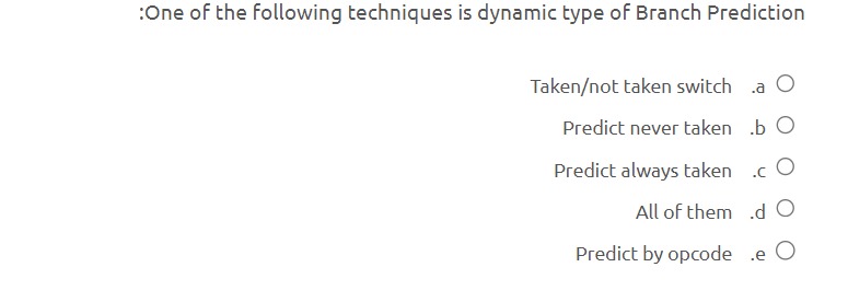 Solved :One of the following techniques is dynamic type of | Chegg.com