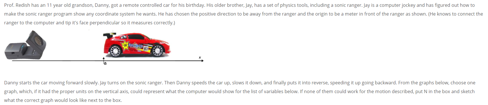 Solved 1. The position of the car 2. The velocity of the | Chegg.com
