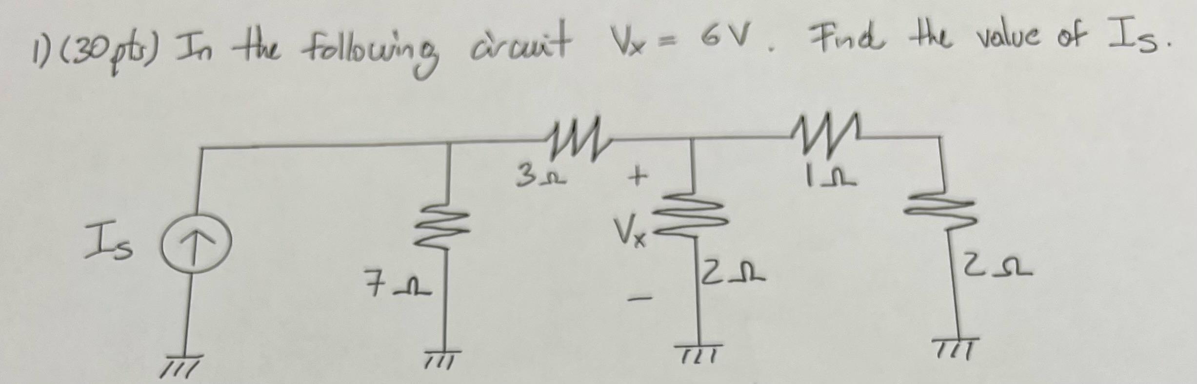 Solved Please find using method such as KCL/KVL, Ohm's Law, | Chegg.com