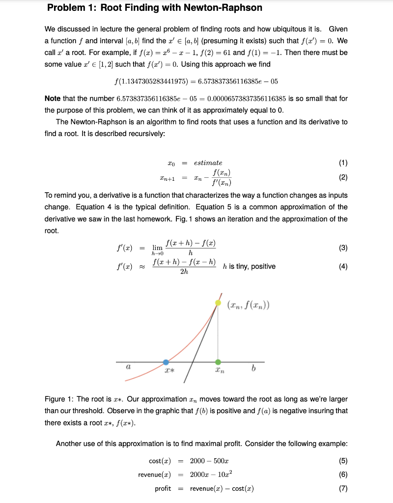 Solved We discussed in lecture the general problem of | Chegg.com