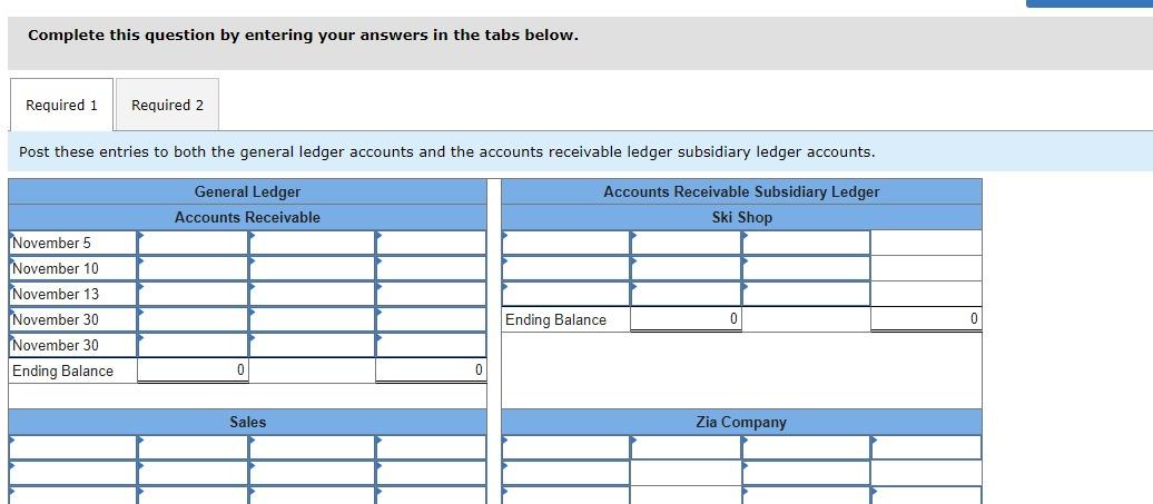 Solved Exercise 7-1 (Algo) Accounts receivable subsidiary | Chegg.com