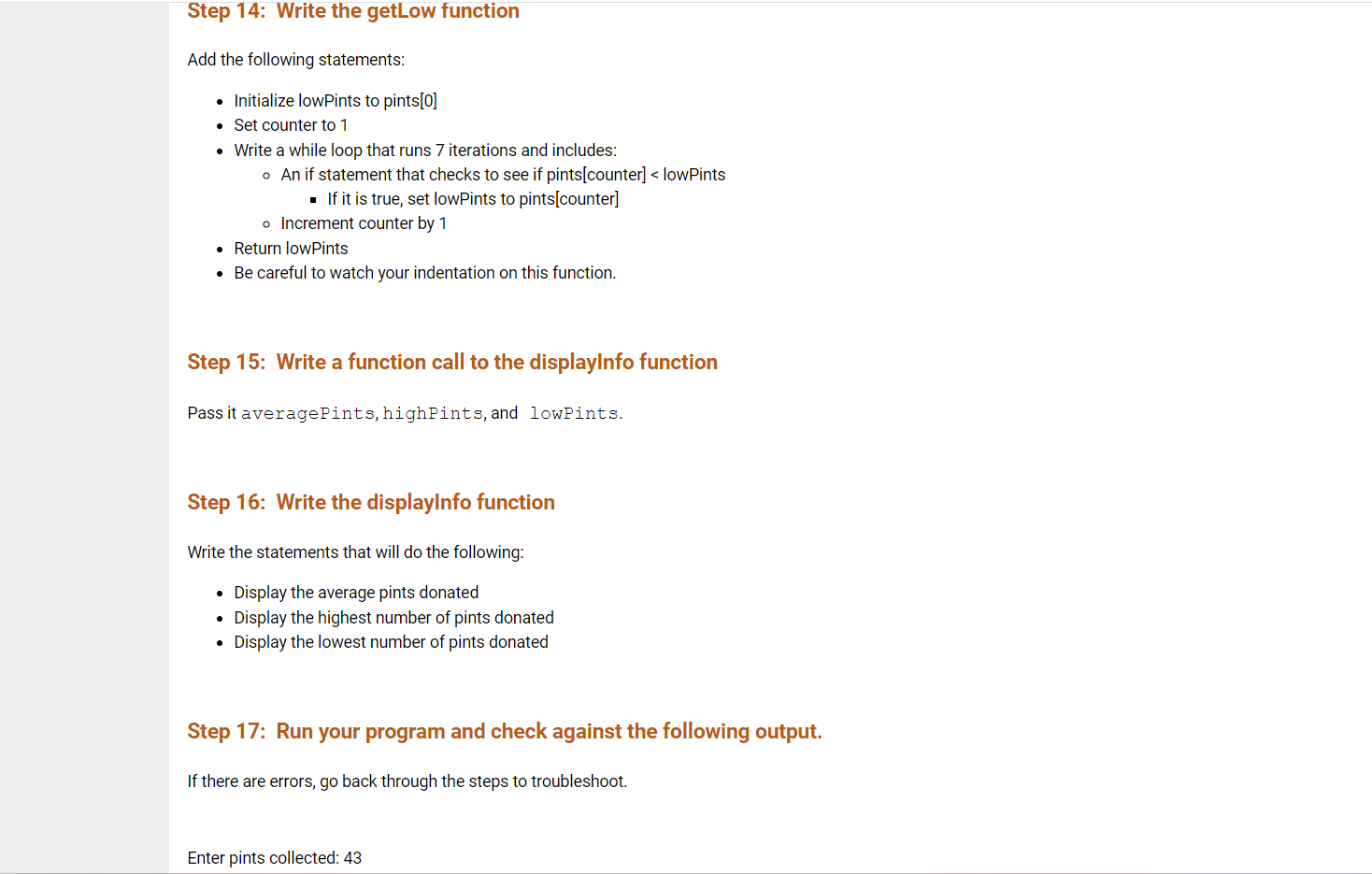 Solved Step 3: Code the main method: \#the main method def | Chegg.com