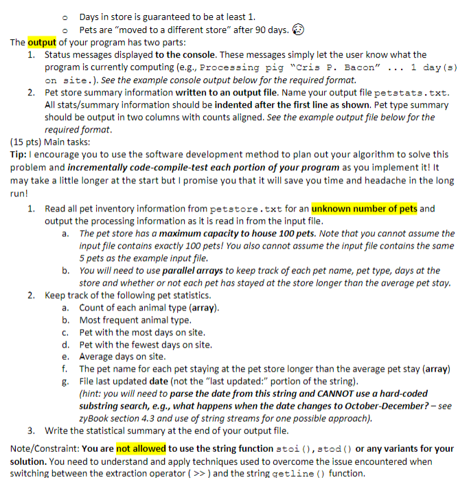 Solved C++ Please. The input is weird too and has a space | Chegg.com