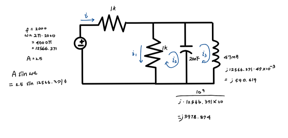 Solved use mesh current method and find i, ﻿i1, ﻿i2, ﻿i3 | Chegg.com