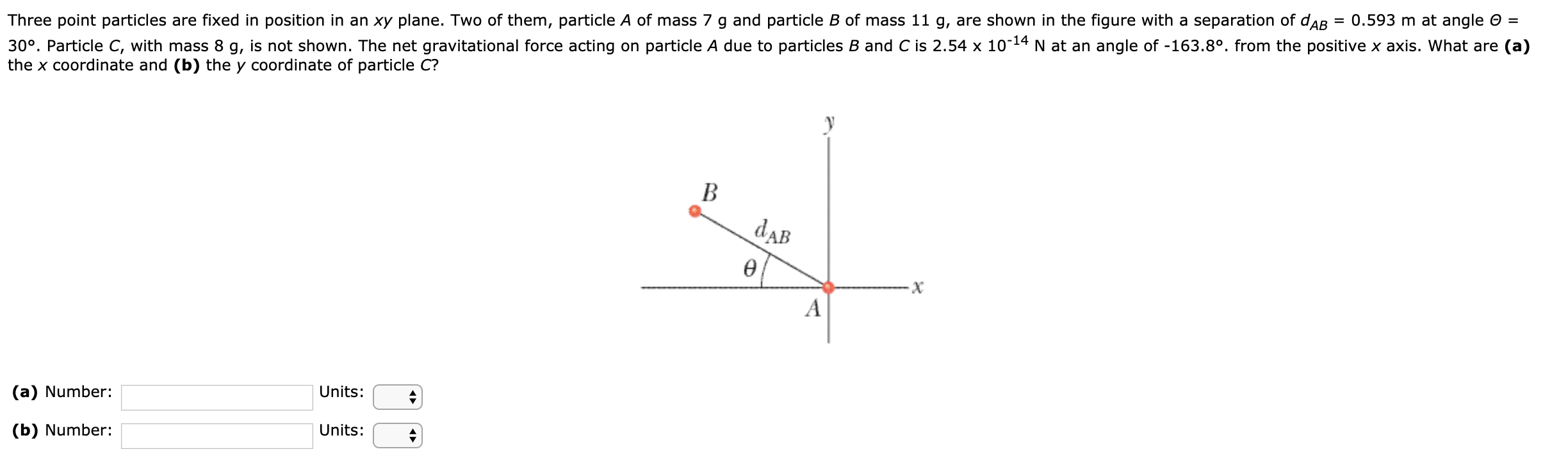 Solved Three point particles are fixed in position in an xy | Chegg.com