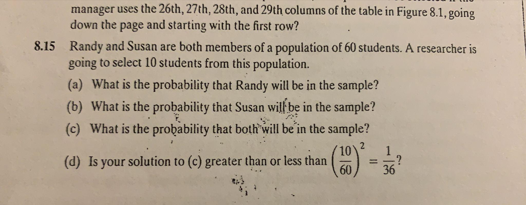Solved manager uses the 26th, 27th, 28th, and 29th columns | Chegg.com
