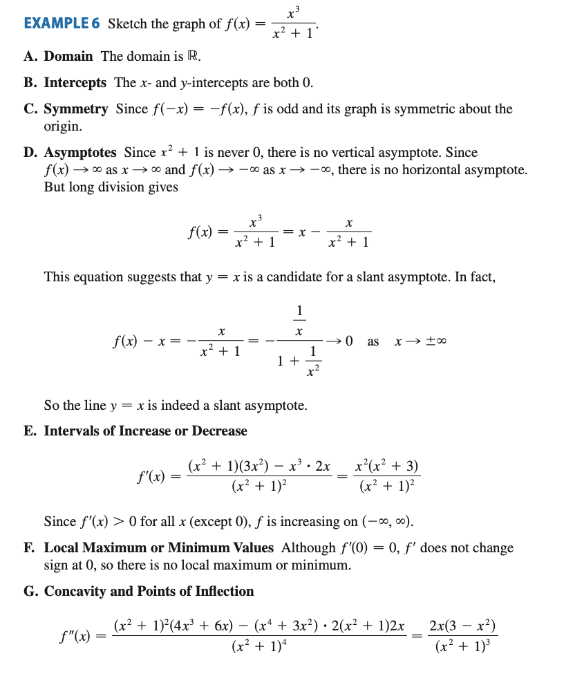 Solved EXAMPLE 6 Sketch the graph of f(x)=x2+1x3 A. Domain | Chegg.com