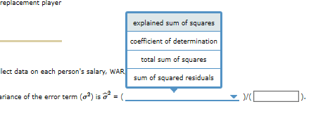 Solved 14. Estimating the variance of the error term Suppose | Chegg.com
