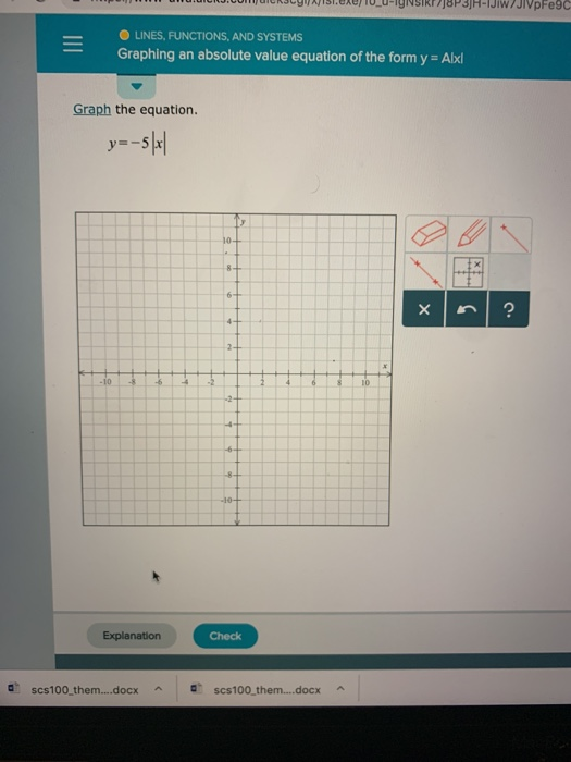 Solved LINES, FUNCTIONS, AND SYSTEMS Graphing an absolute | Chegg.com Solved LINES, FUNCTIONS, AND SYSTEMS Graphing an absolute | Chegg.com