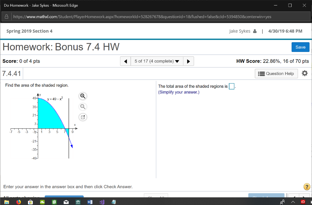 Solved Do Homework - Jake Sykes - Microsoft Edge 凸 | Chegg.com