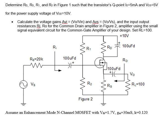 Solved Determine Ro, Rs, R1, and Rz in Figure 1 such that | Chegg.com