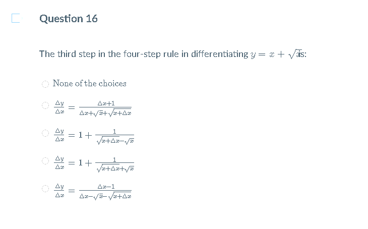 Solved Question 16 The third step in the four-step rule in | Chegg.com