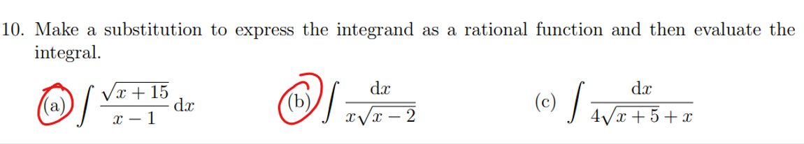 Solved Make a substitution to express the integrand as a | Chegg.com