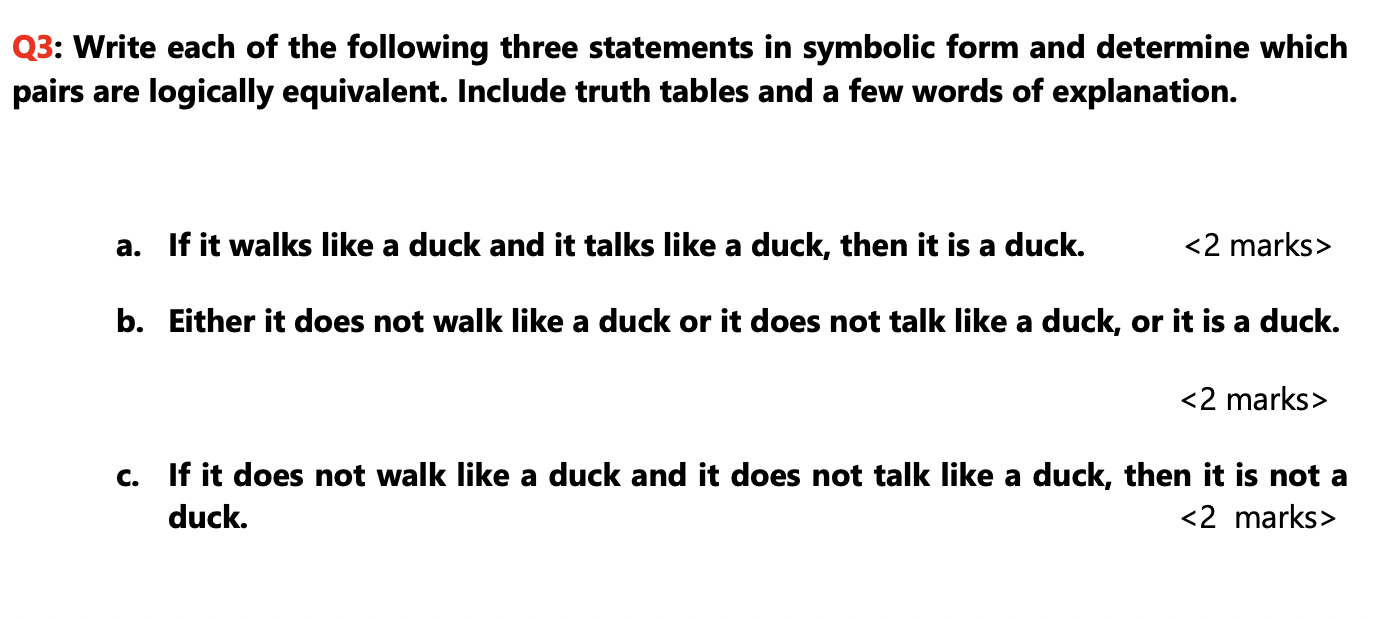 Solved Q3: Write each of the following three statements in | Chegg.com