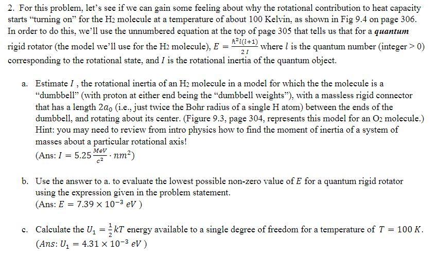Solved 2. For this problem, let's see if we can gain some | Chegg.com