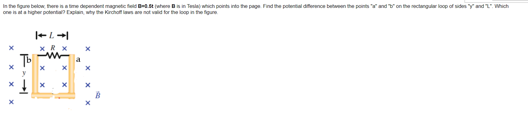 Solved In the figure below, there is a time dependent | Chegg.com