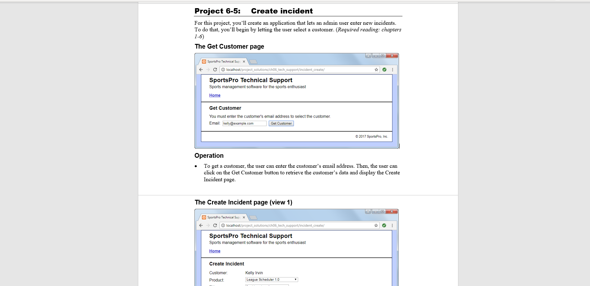 Solved Project 6-5: Create incident For this project, you'll | Chegg.com
