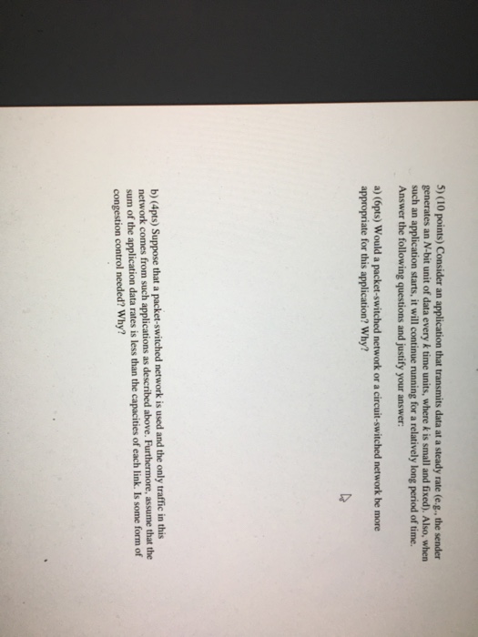 Solved Consider an application that transmits data at a | Chegg.com
