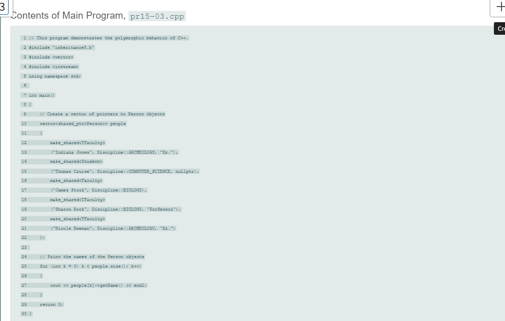 Solved Please modify the code provided to produce | Chegg.com