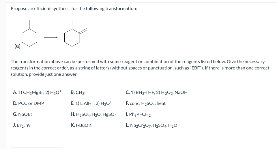 Solved Propose an efficient synthesis for the following | Chegg.com