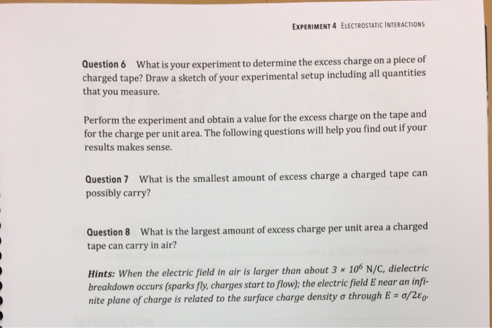 Solved Electrostatic Interactions. Question 1 what can you | Chegg.com