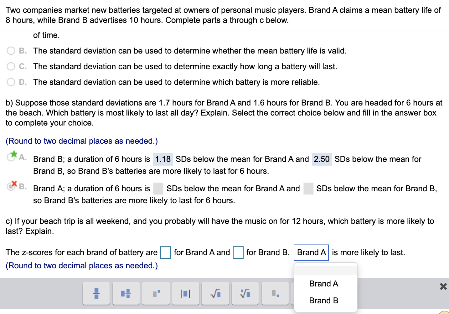 Solved Two companies market new batteries targeted at owners | Chegg.com