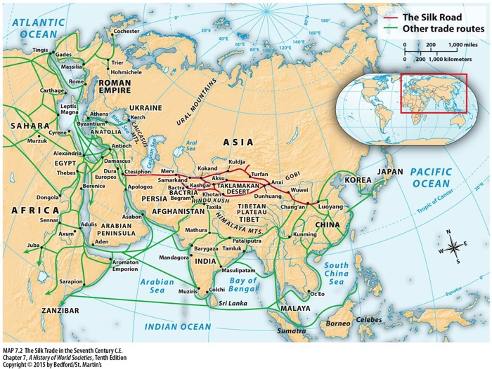 Tang Dynasty Trade Routes