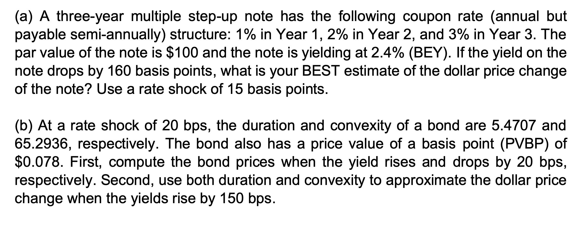 3 (a) A three-year multiple step-up note has the | Chegg.com