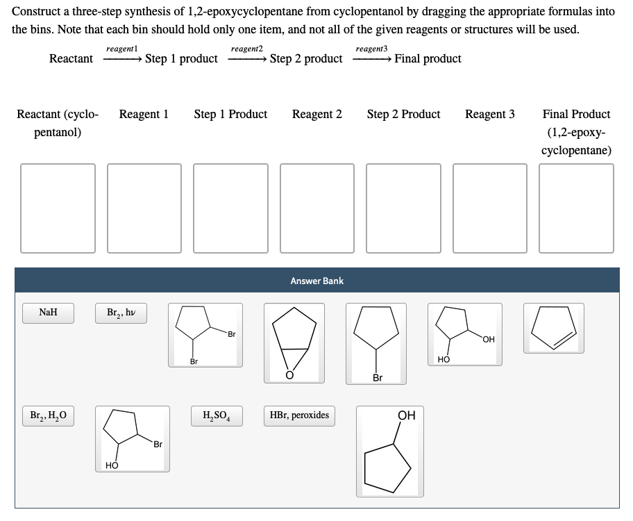 Solved Construct a three-step synthesis of | Chegg.com