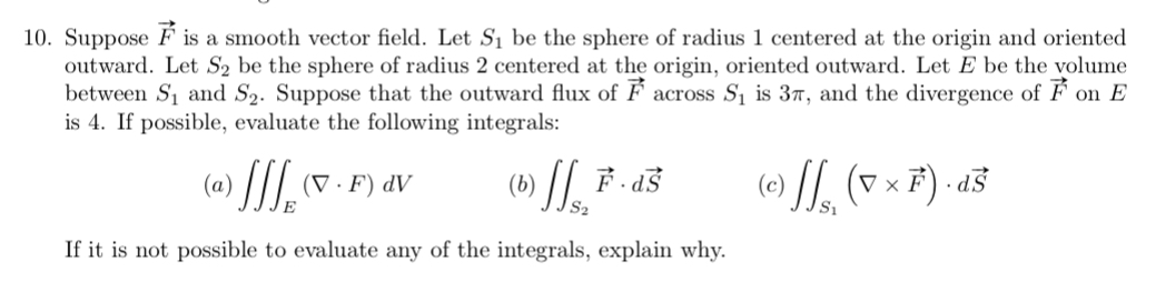 Solved Suppose vec(F) ﻿is a smooth vector field. Let S1 ﻿be | Chegg.com