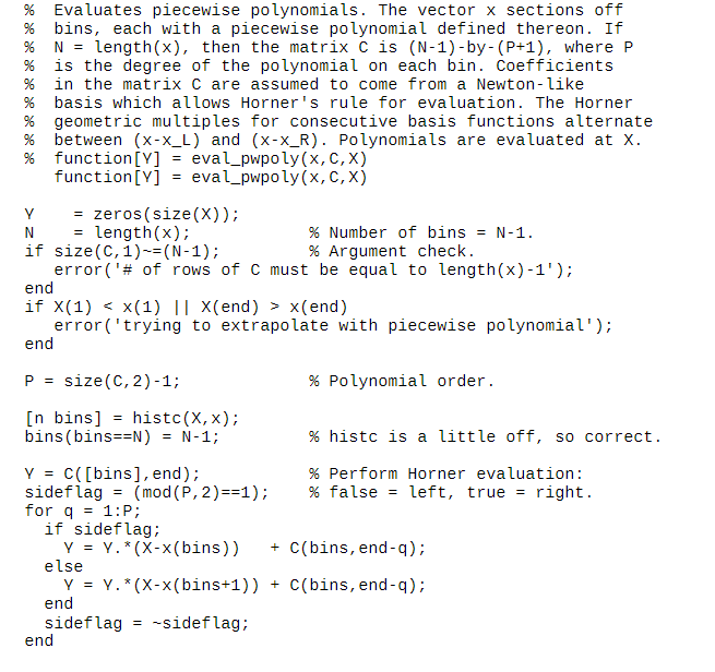 2. Write a MatlaB function [s]= getspline (x,y, | Chegg.com