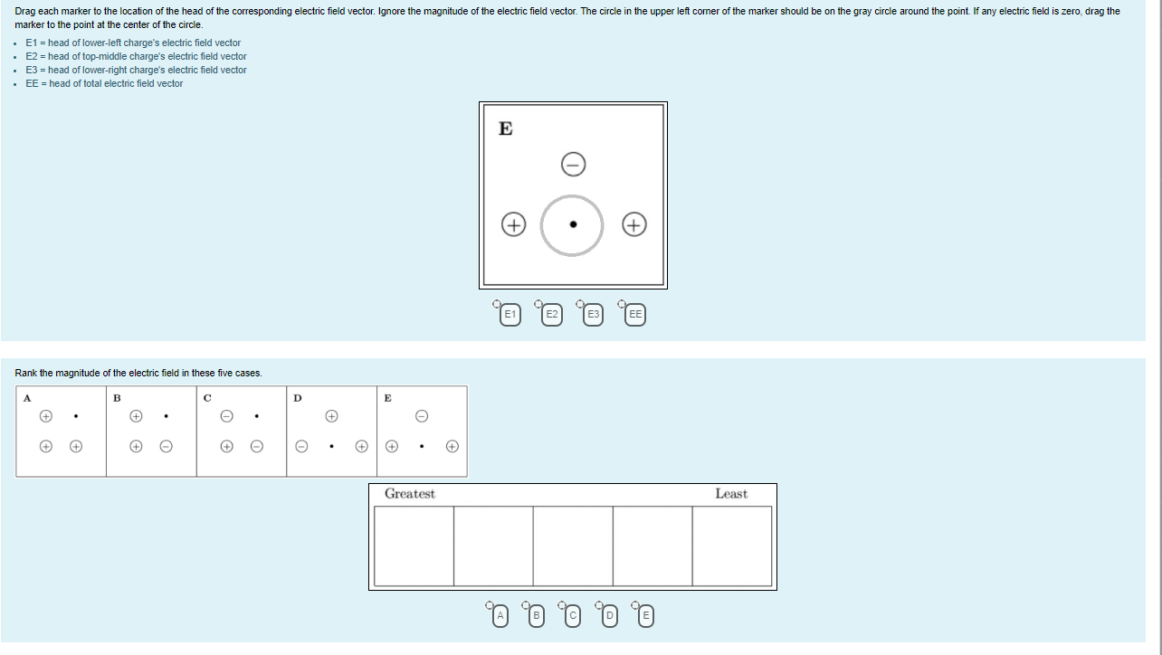 Solved In each case below, three point particles are | Chegg.com