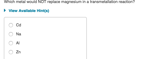 Solved Complete and balance the following transmetallation | Chegg.com