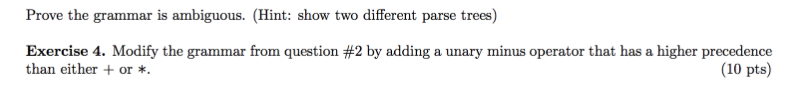 Solved Context-free Grammars, Derivations, and Parse Trees | Chegg.com