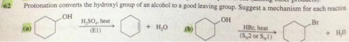 Solved convers the hydrosyl group of an alcohol to a good | Chegg.com