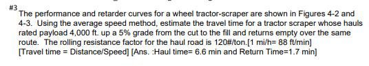 Solved #3 The performance and retarder curves for a wheel | Chegg.com