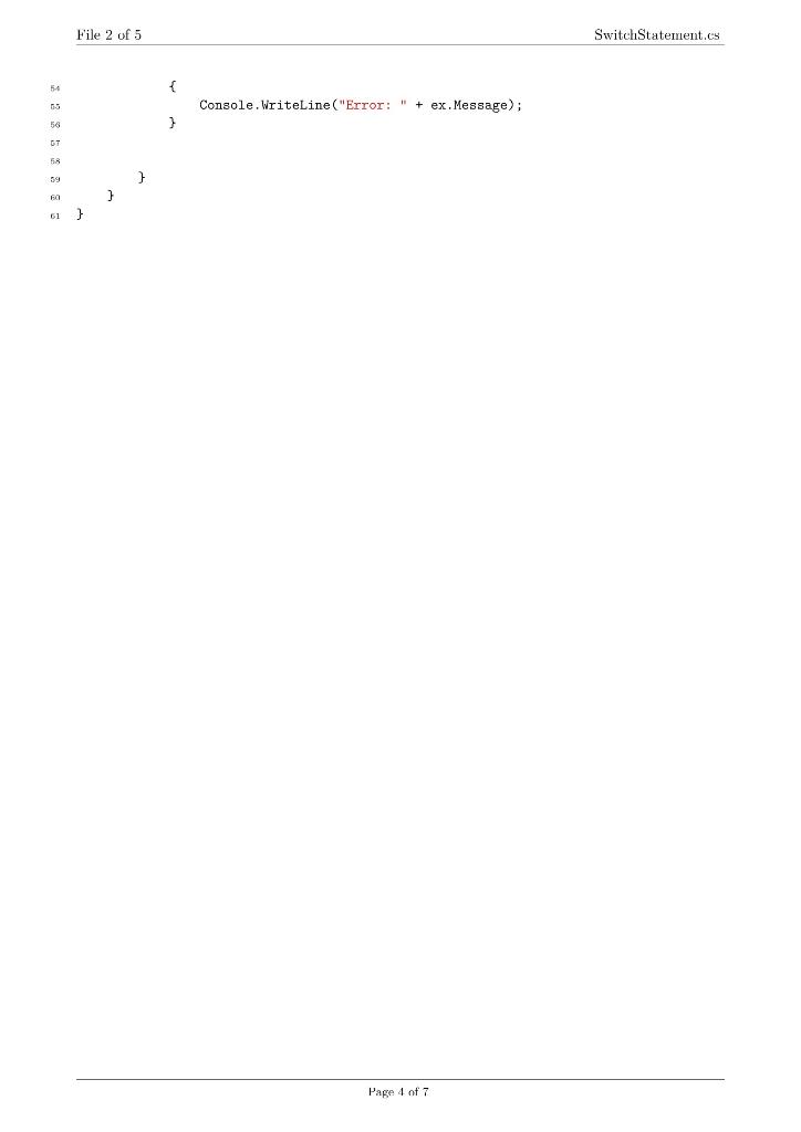 Solved File 1 of 5 IfStatement.cs 1 2 using System; using | Chegg.com