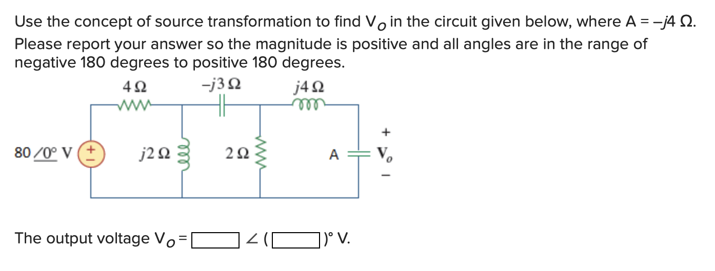 Solved Use the concept of source transformation to find VO | Chegg.com