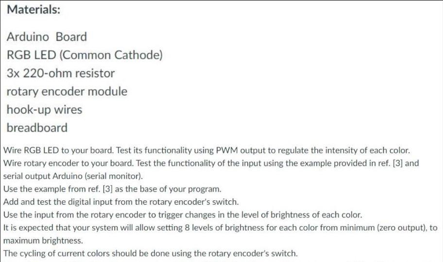 Wire RGB LED to your board. Test its functionality | Chegg.com