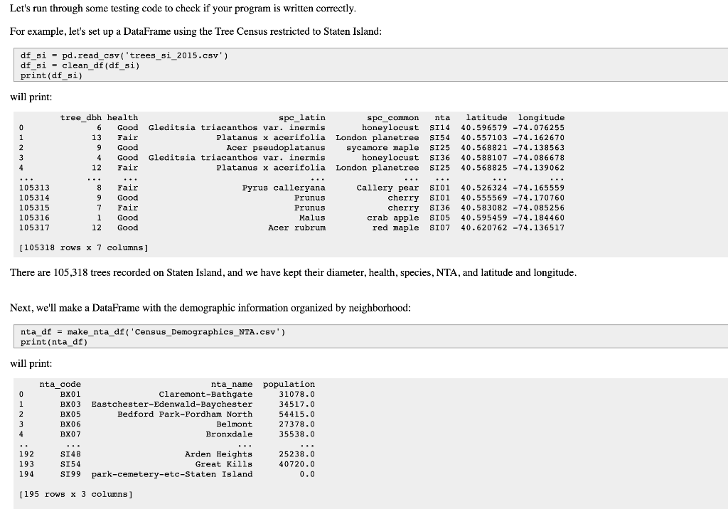 Solved Program Description Program 3: Trees \& | Chegg.com