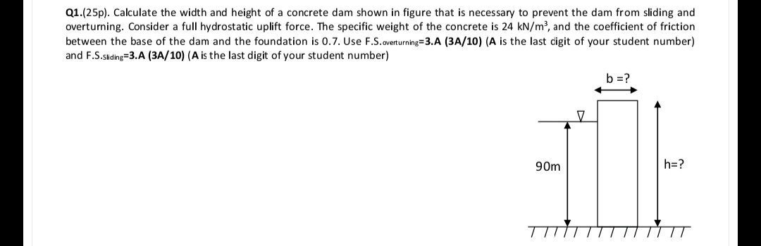 Solved Q1.(25p). Calculate the width and height of a | Chegg.com